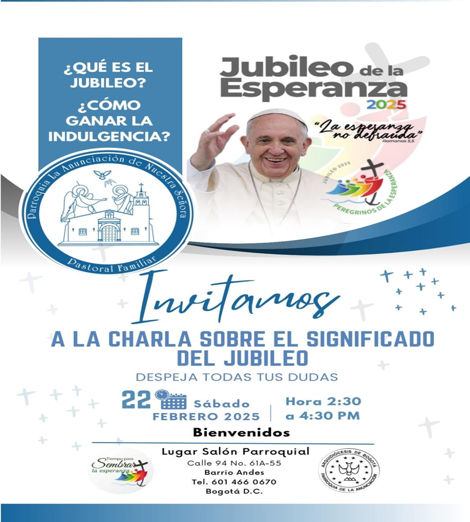 CHARLA JUBILEO DE LA ESPERANZA | Arquidiócesis de Bogotá